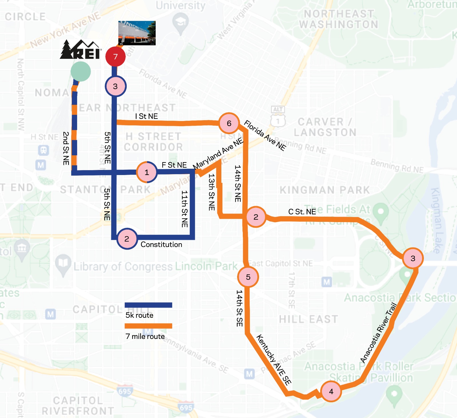 Saturday Route – NoMa Run Club